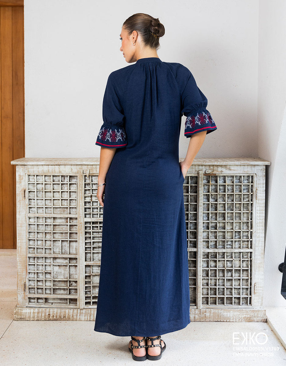 Enya Dress - Linen Blend